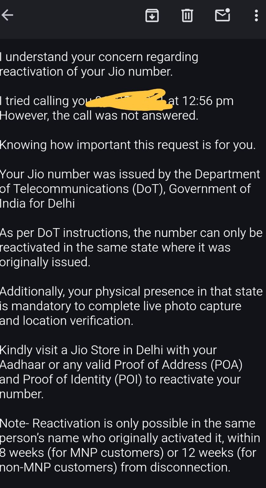Jio SIM Reactivation Process: Steps to Activate Inactive Number
