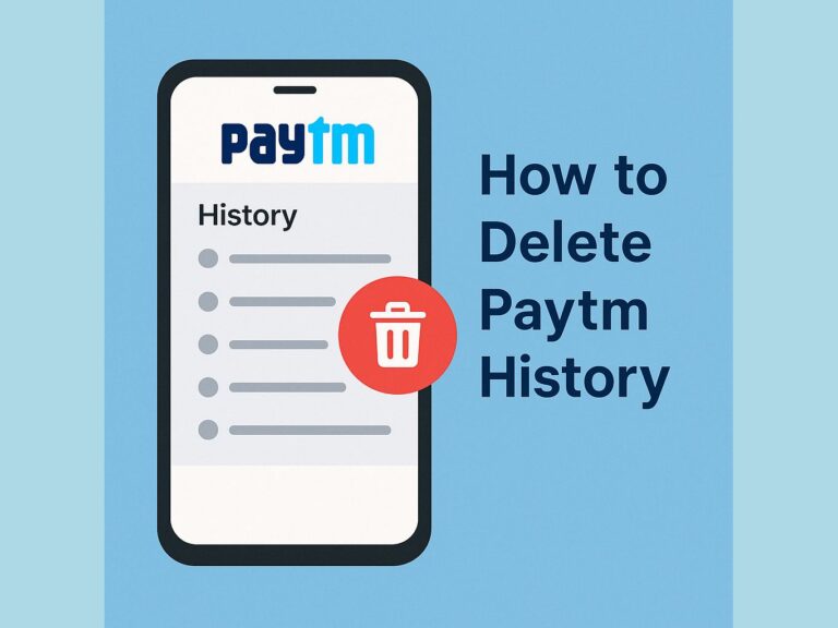 How to Delete Paytm History