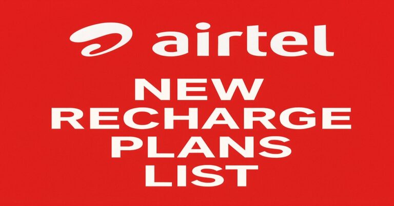 Airtel New Prepaid Plans List May 2026 {Updated}