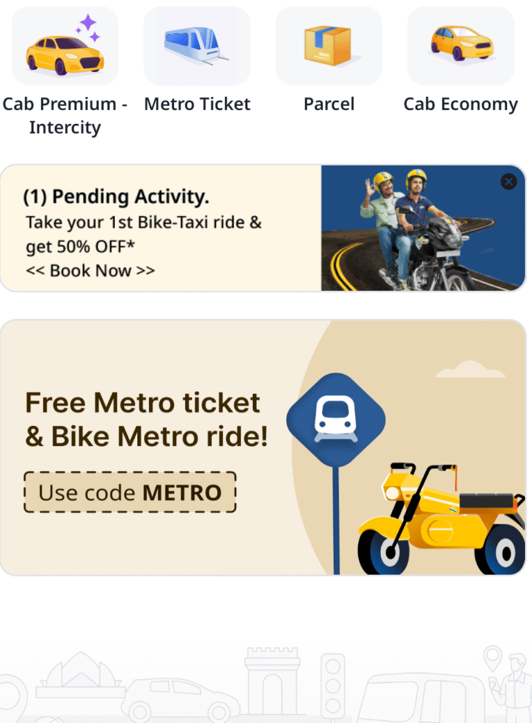 Rapido Free Metro Ticket Offer: Flat Rs. 30 OFF
